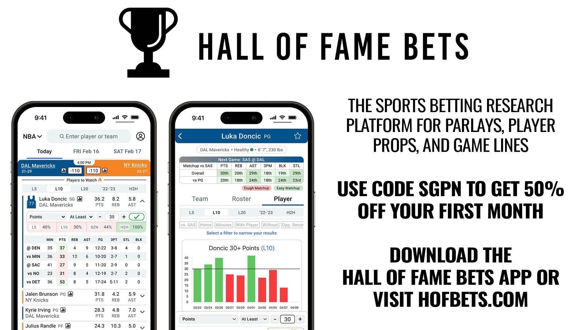 How to Use Hall of Fame Bets: Deep Stats, Parlay Analyzer, and More ...