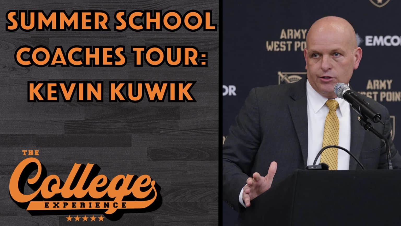 Summer School Coaches Tour: Army Head Coach, Kevin Kuwik | The College ...
