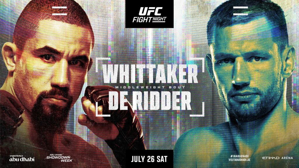UFC Abu Dhabi: Whittaker vs de Ridder - Predictions & Best Bets ...
