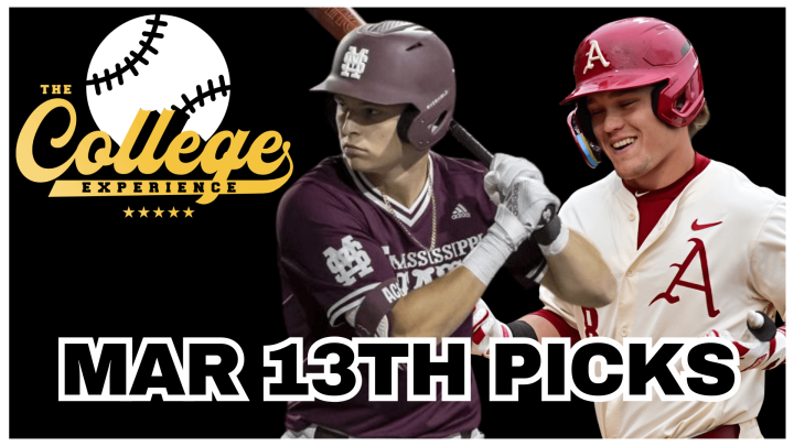 College Baseball Picks For Friday, March 13th + Weekend Preview ...